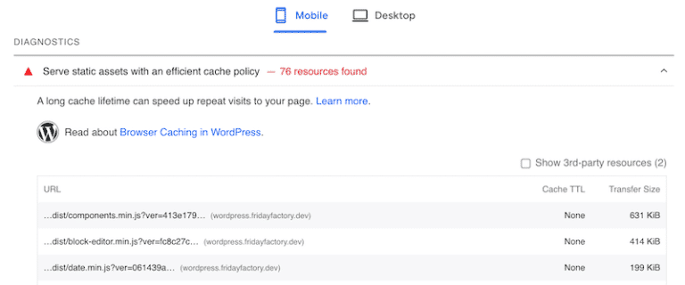 How to Serve Assets With an Efficient Cache Policy on WordPress