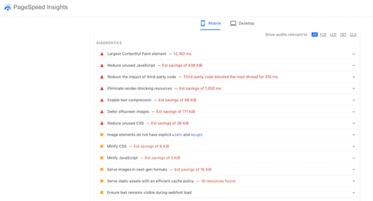 Google PageSpeed Insights: a Beginner Guide to Balance Scores with Site ...