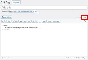How to Add JavaScript to a WordPress Page (+ Debugging Tips)